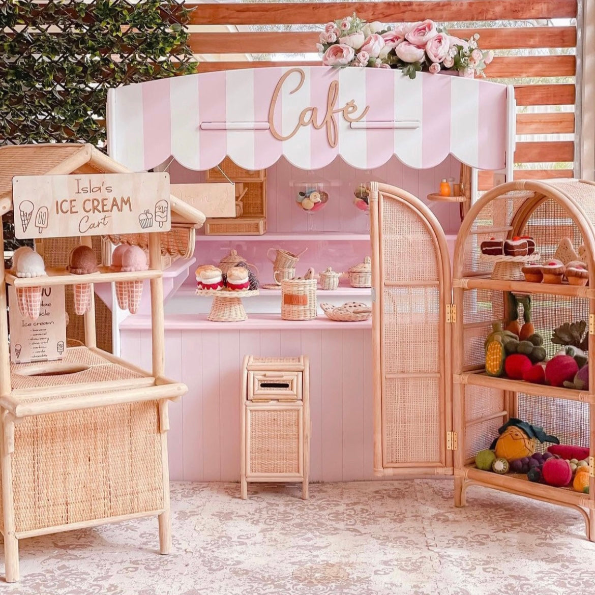 Ice cream cart Sign (text can be customised) – Barleyboy Creative