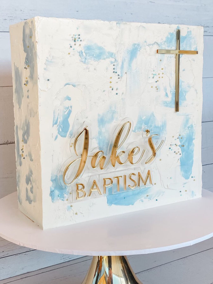 Cake plaque (double layer) – Barleyboy Creative