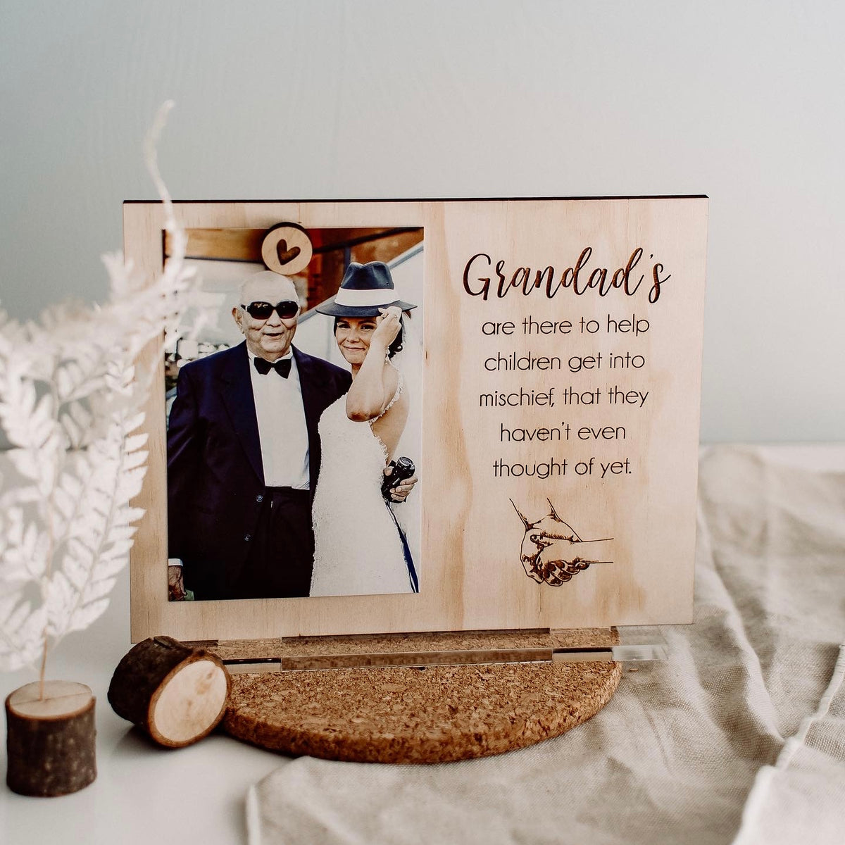 Grandad’s + quote photo frame – Barleyboy Creative