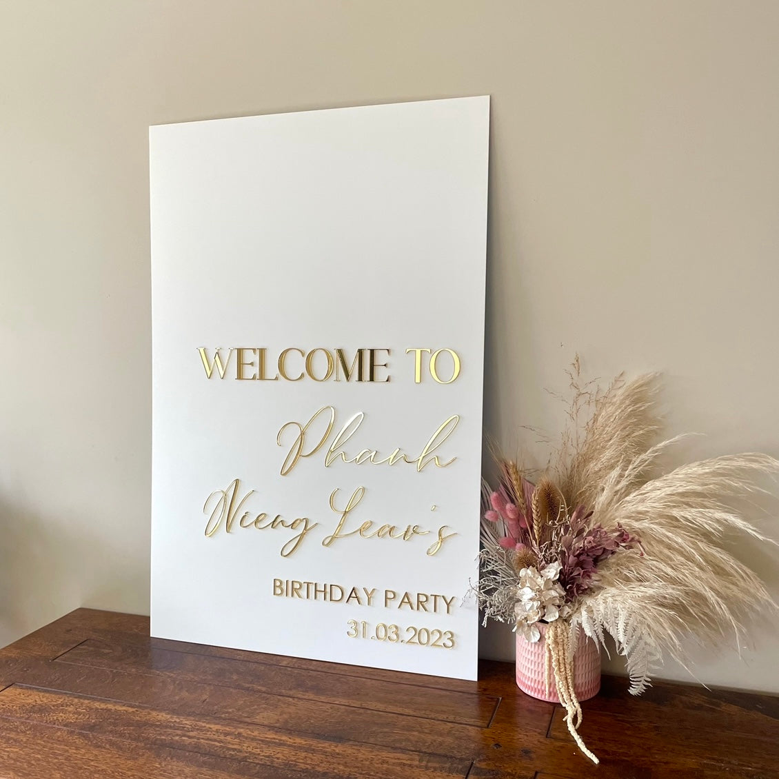 Acrylic Sign + acrylic text (large) – Barleyboy Creative
