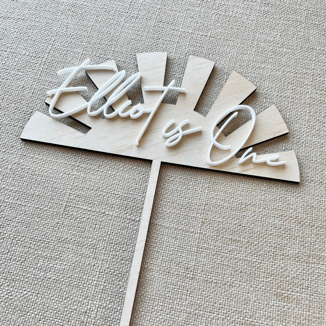Sun cake topper (2 colour) – Barleyboy Creative